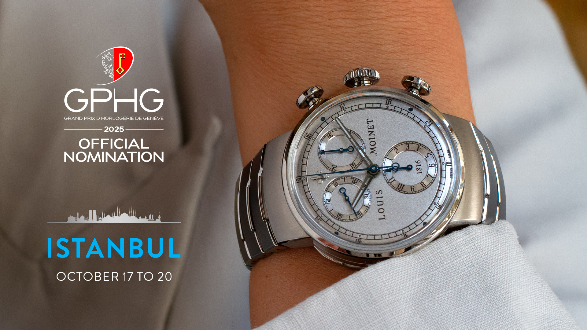 The 1816 chronograph exhibited in Istanbul - Louis Moinet