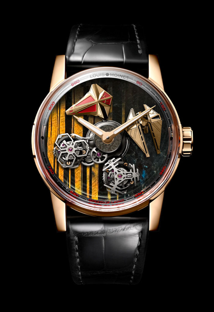 Space Revolution by Louis Moinet - 18K Red Gold | Sapphire